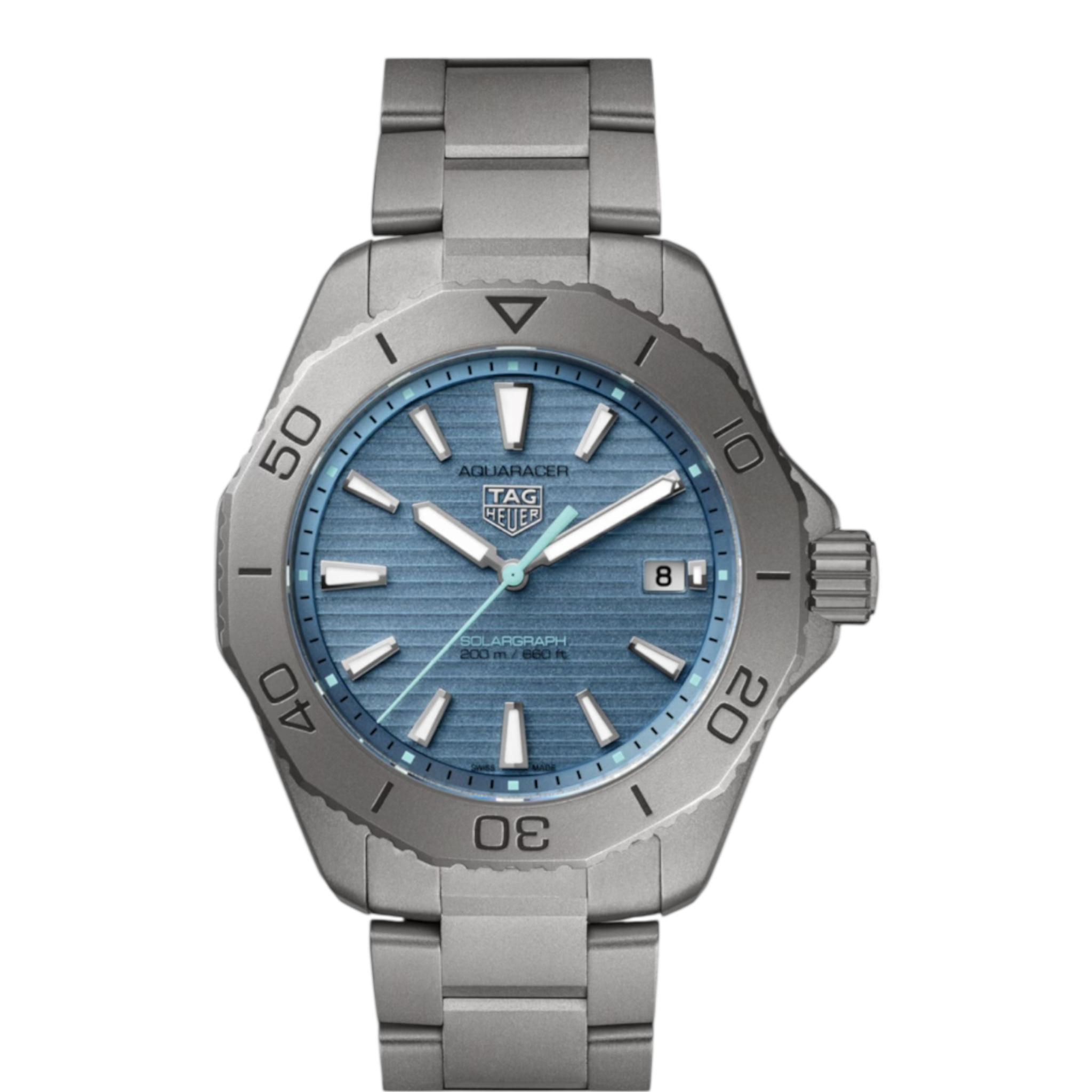 TAG HEUER AQUARACER PROFESSIONAL 200 SOLARGRAPH TITANIO WBP1182.BF0000 ...
